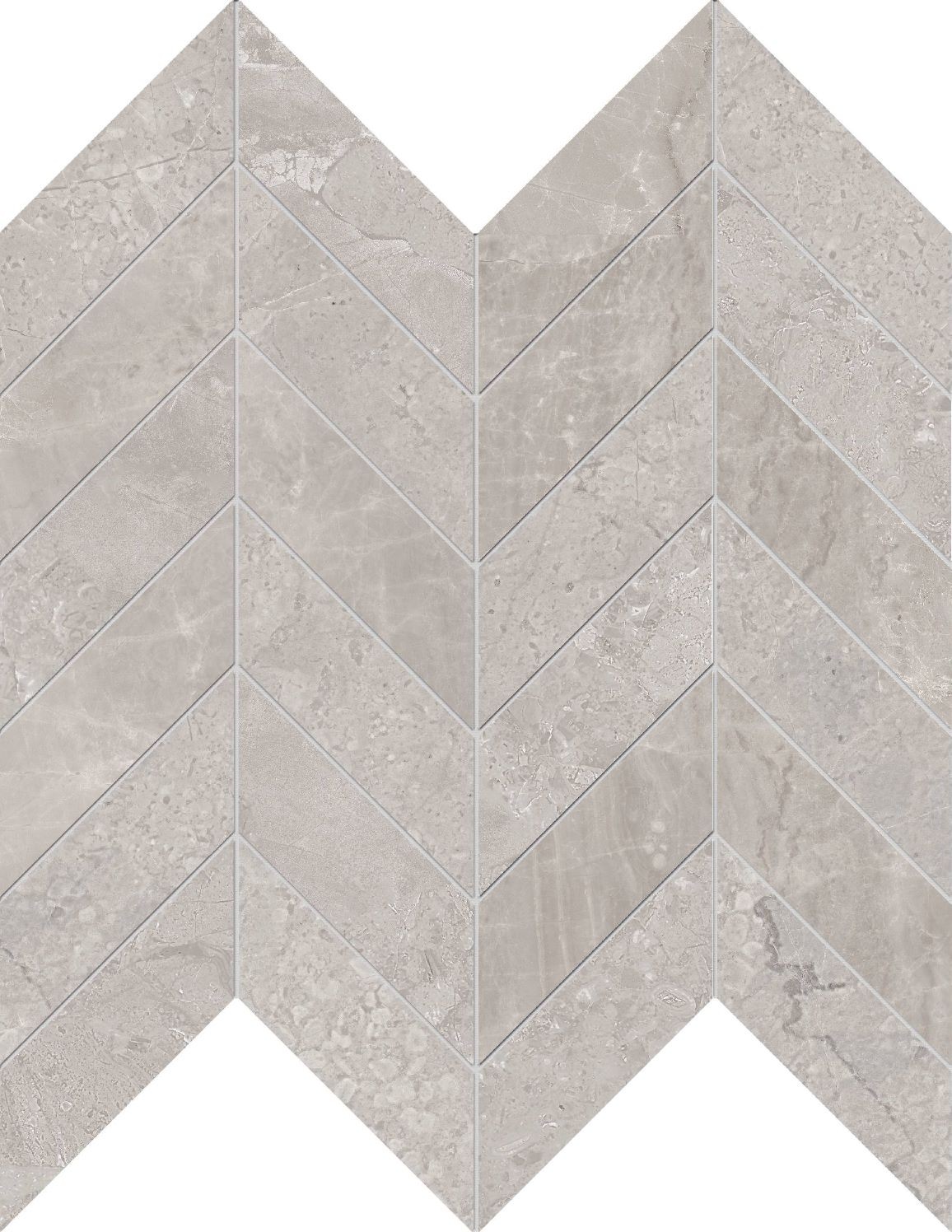 VELEVT GREY CHEVRON MOSAIC - mosaic tile VELVET collection by Pan ...