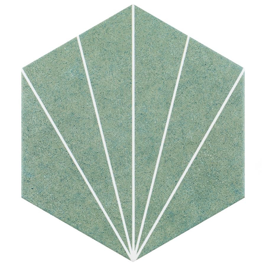 Aster Hex Verde - porcelain tile Aster collection by SomerTile in ...