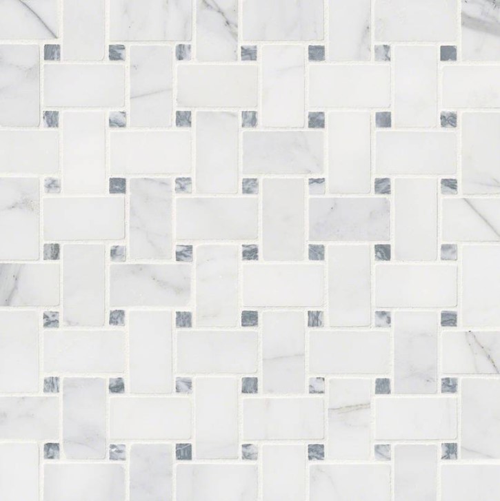 Calacatta Cressa Basketweave - marble stone Calacatta Cressa collection by MS International, Inc ...