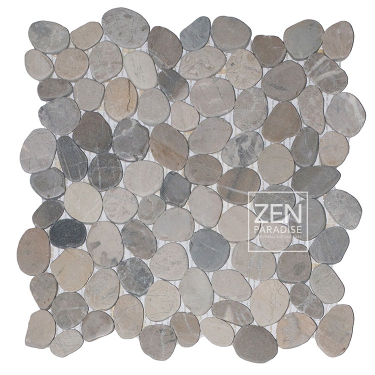 Grey Cloud Mini Wave - stone Mini Wave Tile collection by Zen Paradise ...