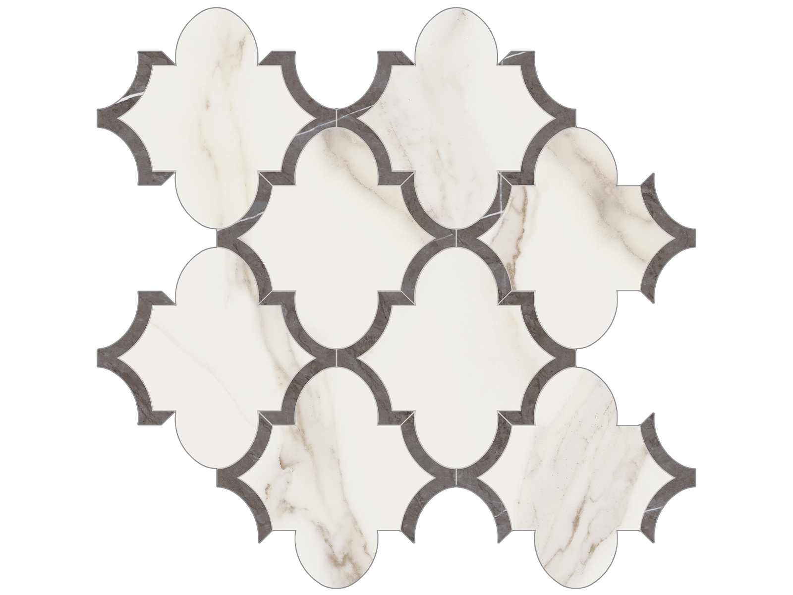 Where to buy Calacatta Oro Arabesque Mosaic, Porcelain tile by Anatolia ...