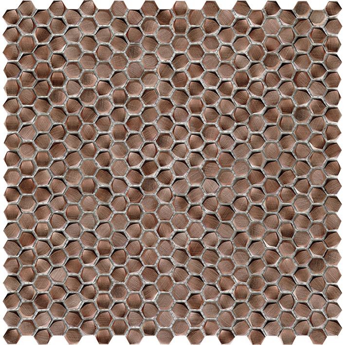 Gravity Aluminium Hexagon Copper - metal tile Gravity Aluminium ...