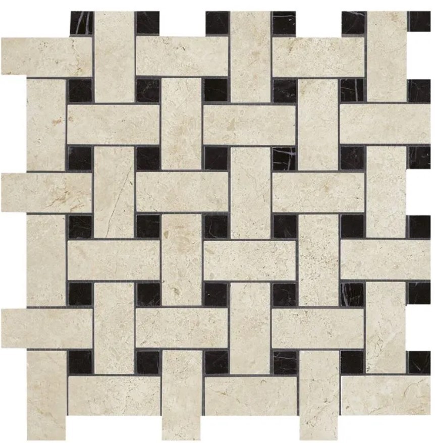 Marvel Stone 12x12 Basketweave Warm - porcelain tile Marvel Stone ...