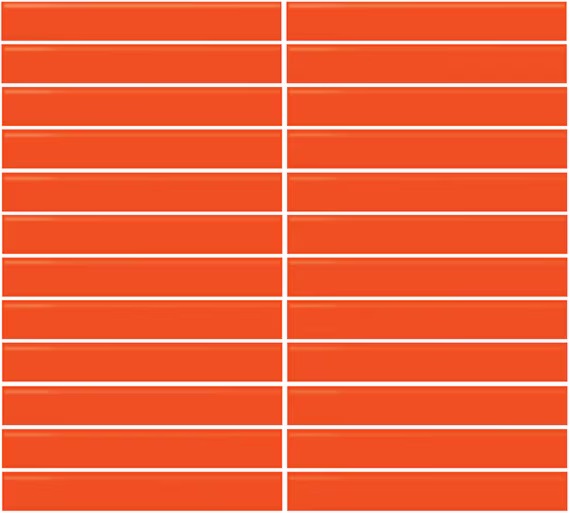 Orange Burst Straight Joint - ceramic tile Color Wheel Mosaic ...