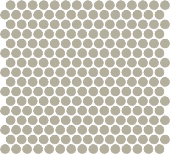 Architectural Gray Penny Rounds - ceramic tile Color Wheel Mosaic ...