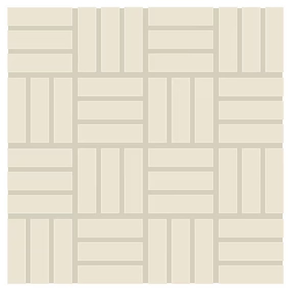Biscuit Lattice Weave - ceramic tile Color Wheel Mosaic collection by ...
