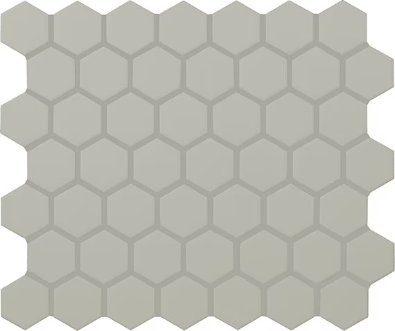 Desert Gray Hexagon - ceramic tile Color Wheel Mosaic collection by ...