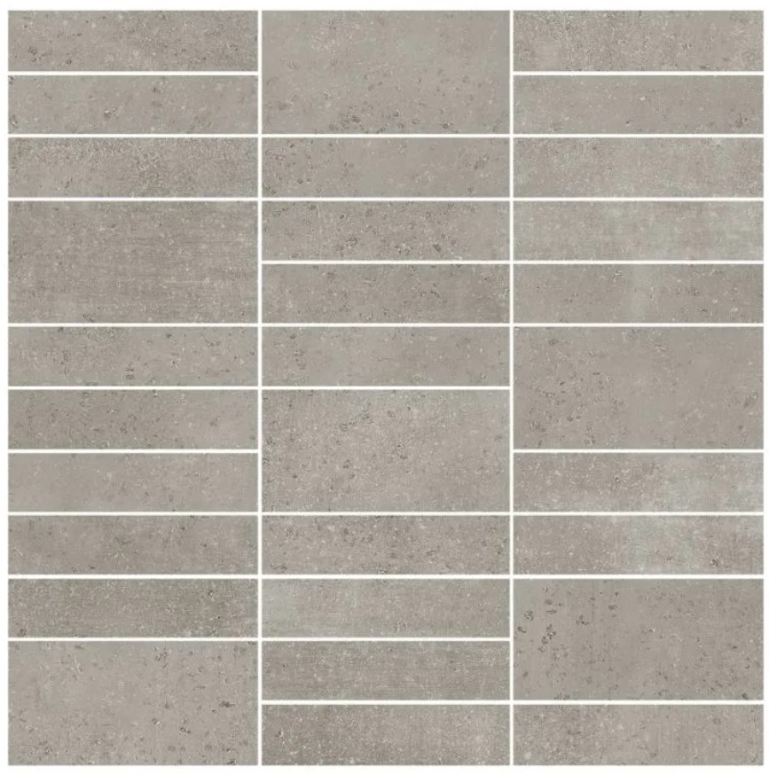 Where to buy Tundra 12x12 Jenga Mosaic Grey, Porcelain tile by Nemo ...