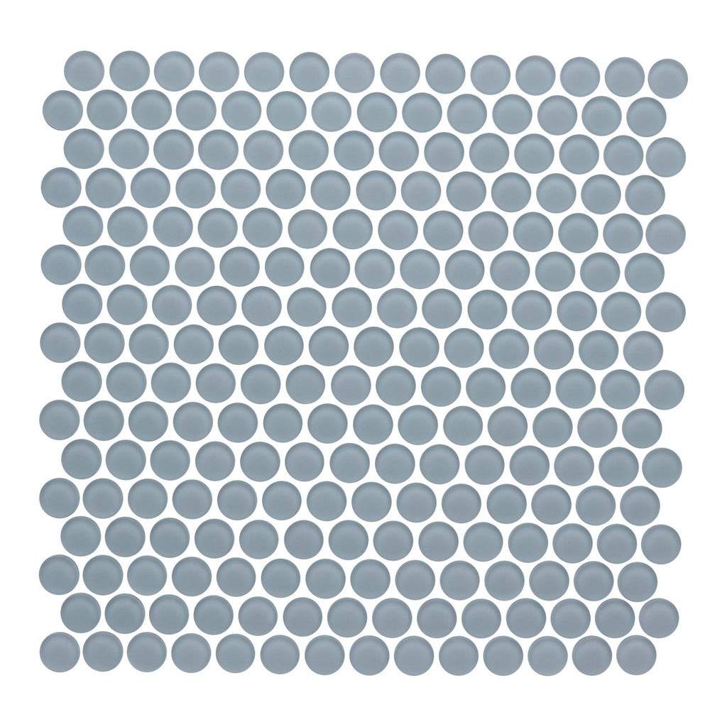 Penny Rounds Stratos Matte - glass tile Penny Rounds collection by ...