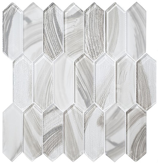 Alabaster - glass tile Circa Parthenon collection by Glazzio Tile in ...