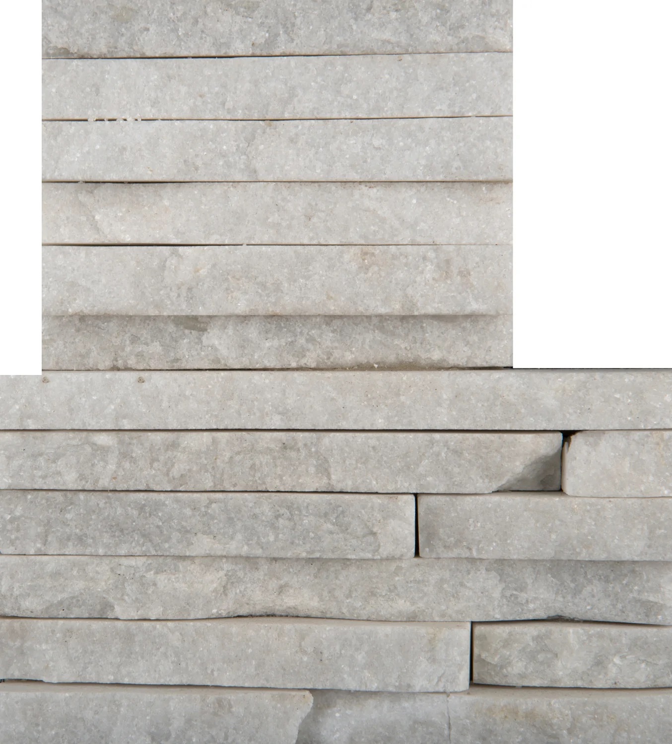 Where to buy White Quartzite Mini Stacked Mini Corner Model quartzite tiles. Emser Tile.