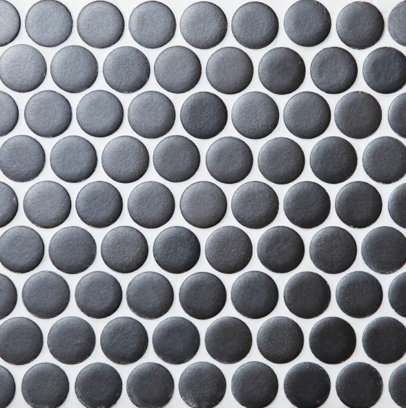 Obsidian - porcelain tile Classic Rounds collection by Cepac Tile in ...