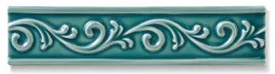 Marine - porcelain tile Deco Borders Scroll Border collection by Cepac Tile in Northridge, CA ...