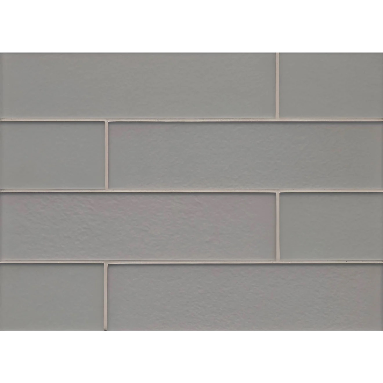 Matte Wall Tile in Platinum - glass tile Manhattan collection by ...