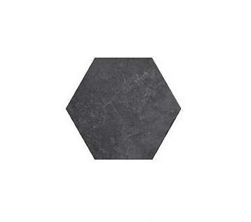 Nero Hexagon - ceramic tile Parkside collection by Surface Art in ...