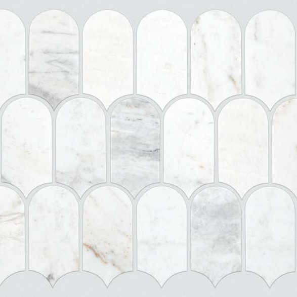 Where to buy Cashmere White Cathedral Mosaic, Stone tile by Shaw Floors.