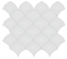 Gallery Grey Scallop mosaic - porcelain tile Soho collection by Florida ...