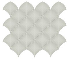 Soft Sage Scallop mosaic - porcelain tile Soho collection by Florida ...