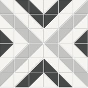 Midnight Blend Cubic pattern mosaic - porcelain tile Soho collection by ...
