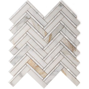 Where to buy Diana Linear Calacatta Model mosaic tiles. Elysium.
