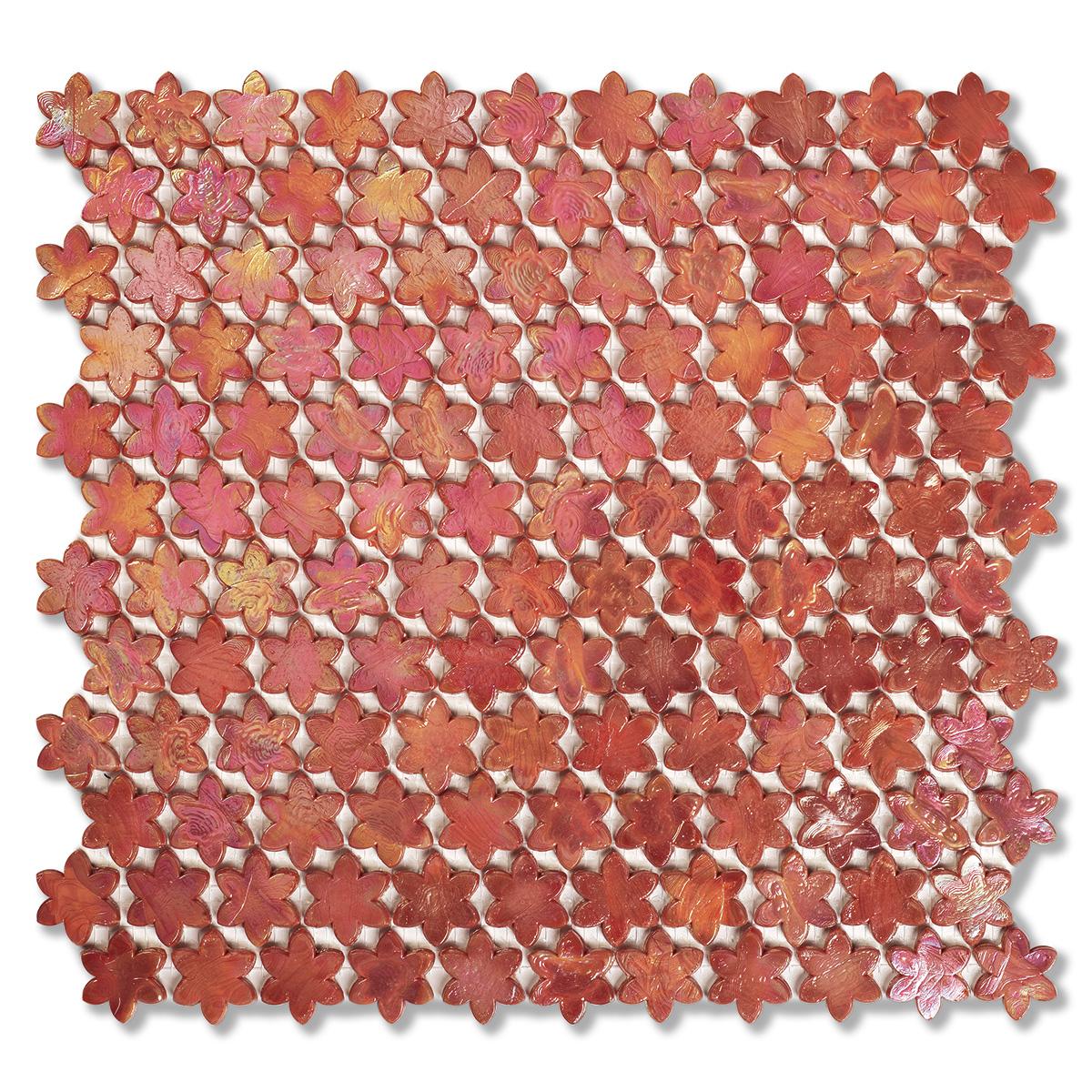 F08 Poppy - glass tile Petites fleurs collection by Sicis in Stamford ...