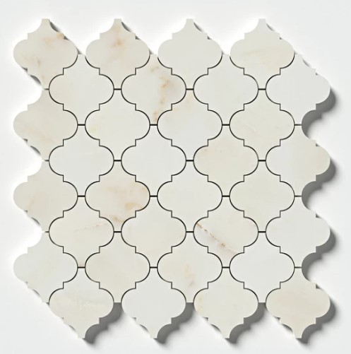 Calacatta Amber Honed Arabesque Marble Mosaic - marble stone Calacatta ...
