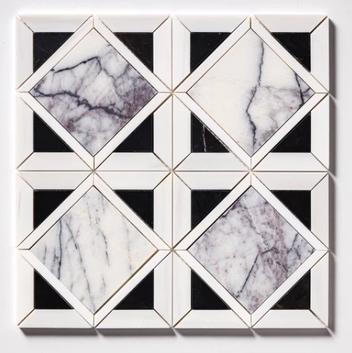 Lilac Honed Kent Marble Mosaic - marble stone Lilac collection by ...