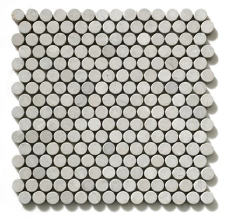 Where to buy Penny Round Tumbled Tile limestone tiles. Country Floors.