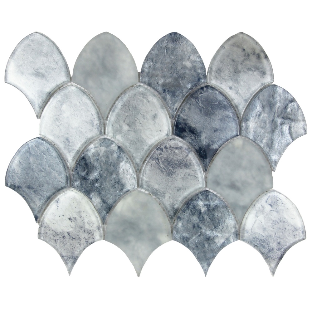 Atlantis Cyan Glass Mixed Mosaic - glass tile Atlantis collection by ...