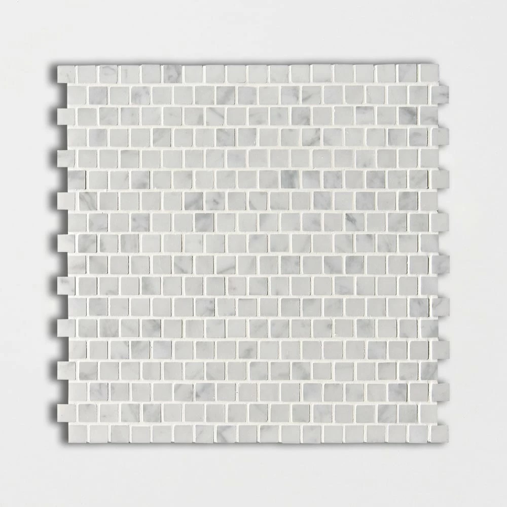 White Carrara C Honed Marble Mosaic - marble stone White Carrara ...