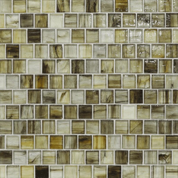 Haisen Offset Sorrel - glass tile Haisen collection by Lunada Bay Tile ...