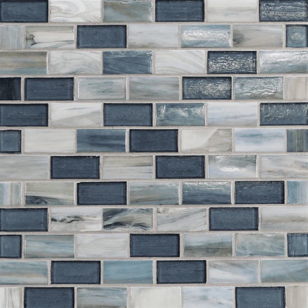 1x2 Brick Skyros - glass tile Tommy Bahama® Glass Blends collection by ...