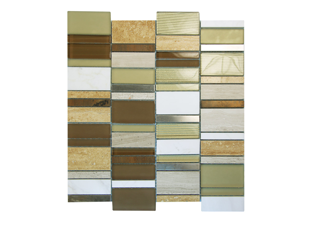Skyline Lisbon - mixed tile Skyline collection by Akua Mosaics in ...