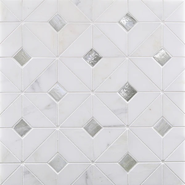 Vesuvio Quilt White Mountain - mixed tile Vesuvio collection by Lunada ...