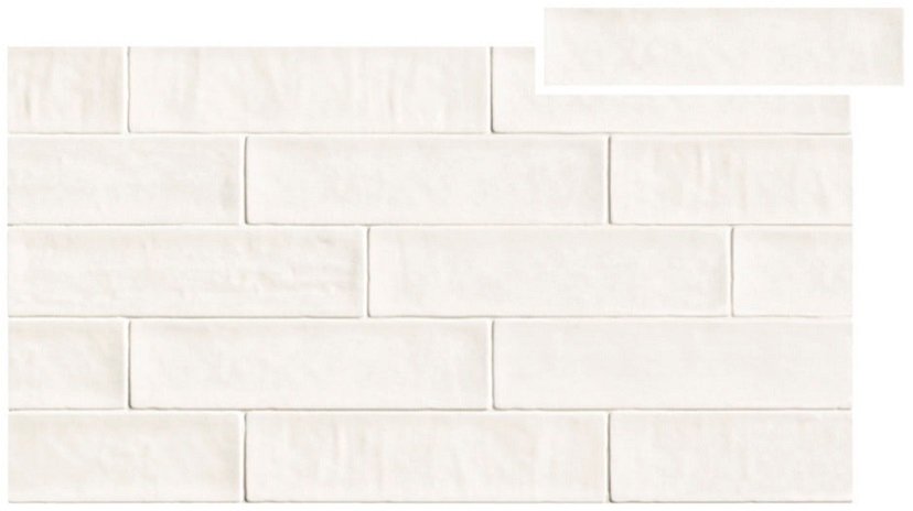 Zellige White Matt - ceramic tile Zellige collection by Natucer in ...