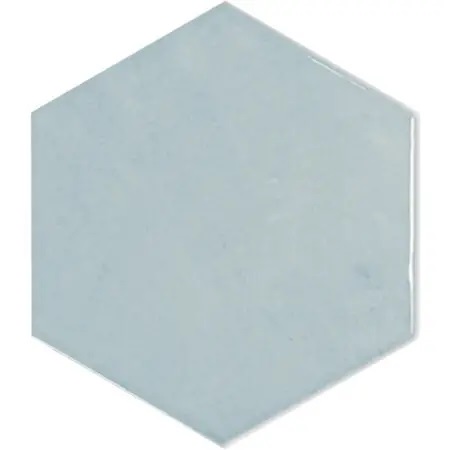 Zellige Hexa Aqua - ceramic tile Zellige Hexa collection by WOW in ...
