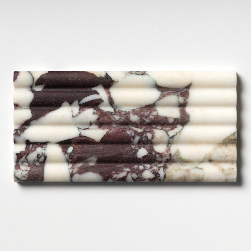 Calacatta Viola Honed Flute Trim Marble Tile - marble stone Fluted Tile ...