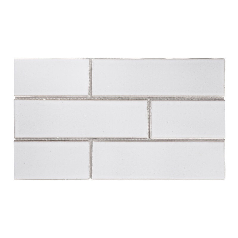 Where to buy White Brick Glossy Thin Brick Tile, Ceramic tile by Marble ...