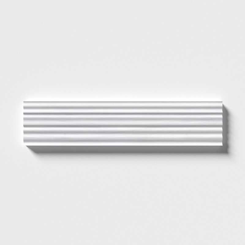 Bianco Dolomiti Honed Thin Fluted Marble Tile - marble stone Thin ...