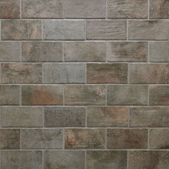 Terra Brick 5x10 Mud - porcelain tile TERRA BRICK collection by Maline ...
