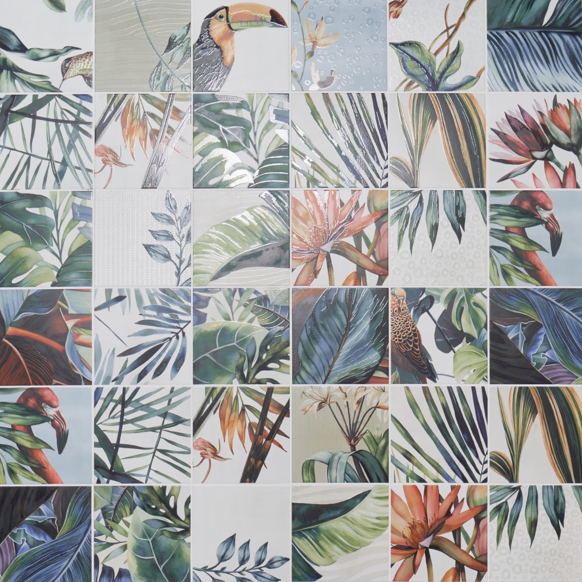 Angela Harris Florista Tikida Decor Mural 8x8 Matte Ceramic - ceramic ...