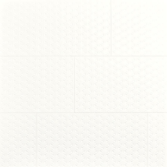 Arctic White Rectangle Weave - ceramic tile Luminique collection by ...