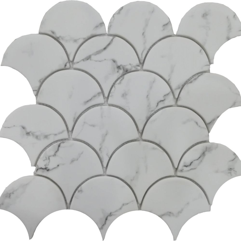 Where to buy Stauario Scallops Matte, Glass tile by Cancos Tile & Stone.