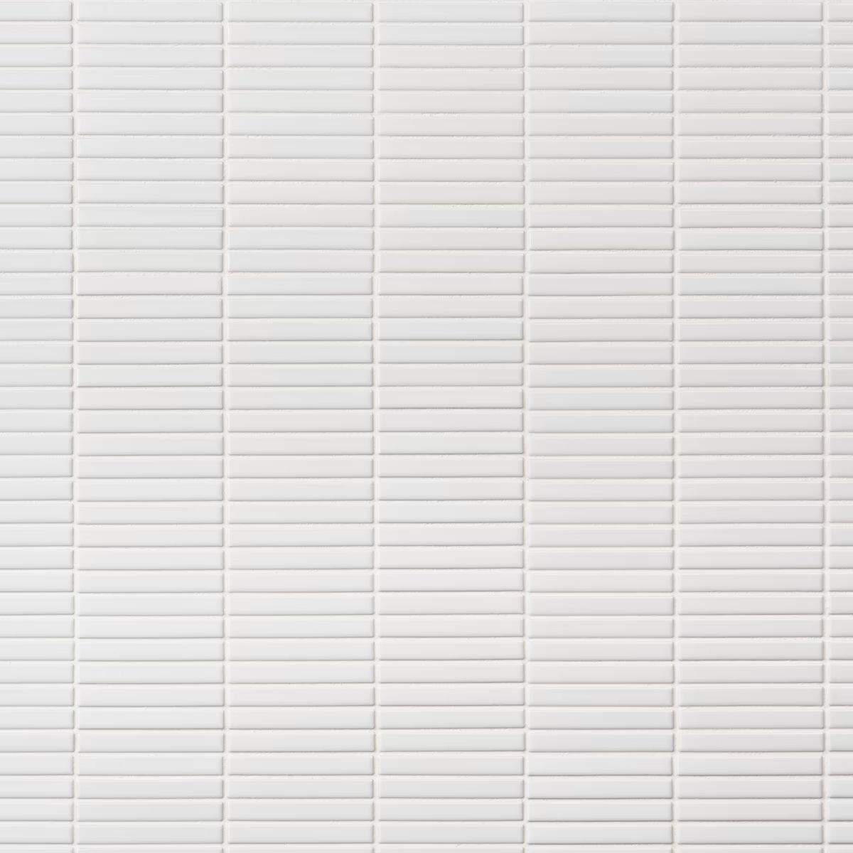 Motek White 1x4" Tri-Stacked Matte Porcelain Mosaic Tile - porcelain ...
